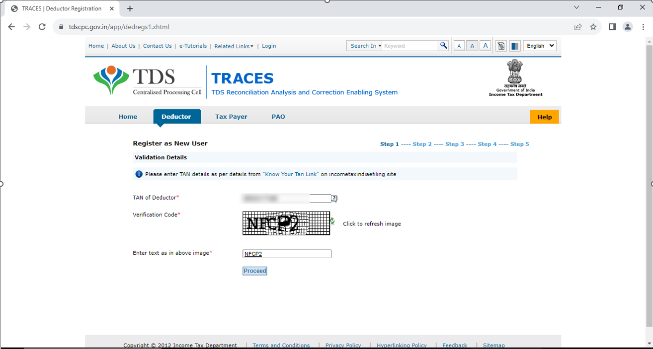 A Step-by-Step Guide to Registering TAN on TRACES Portal